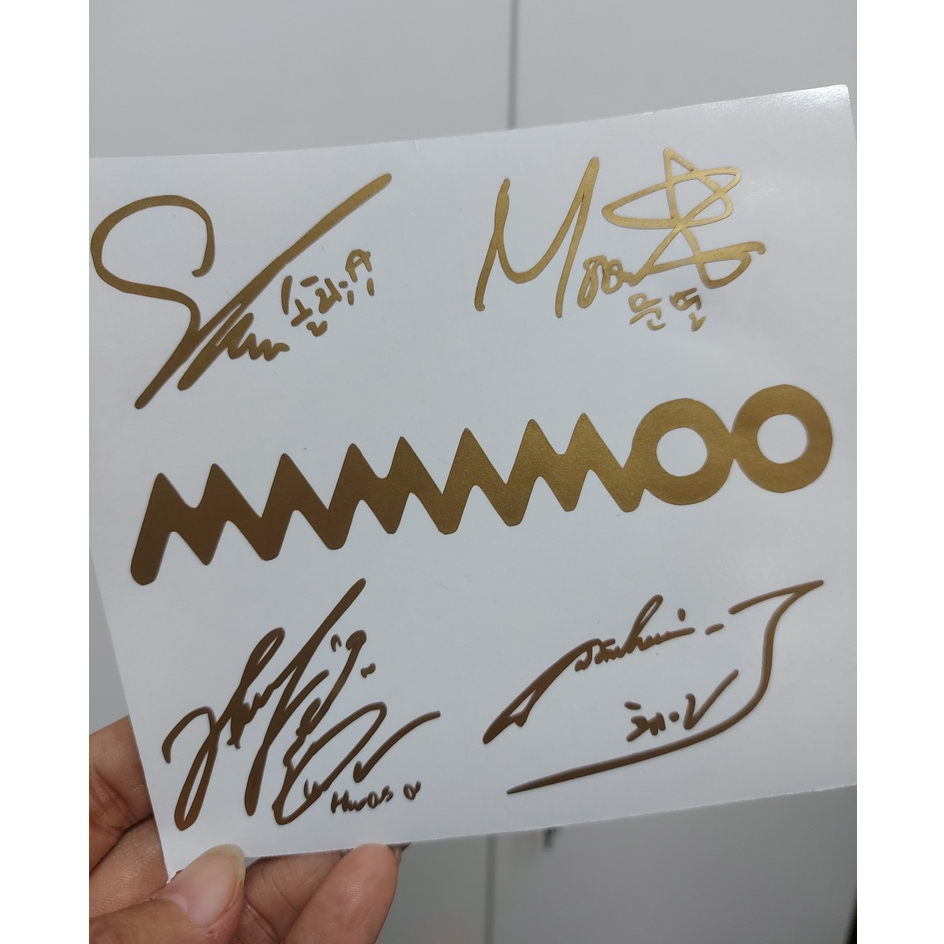 MAMAMOO Logo with Signatures Decal | Vinyl Sticker | Shopee Philippines
