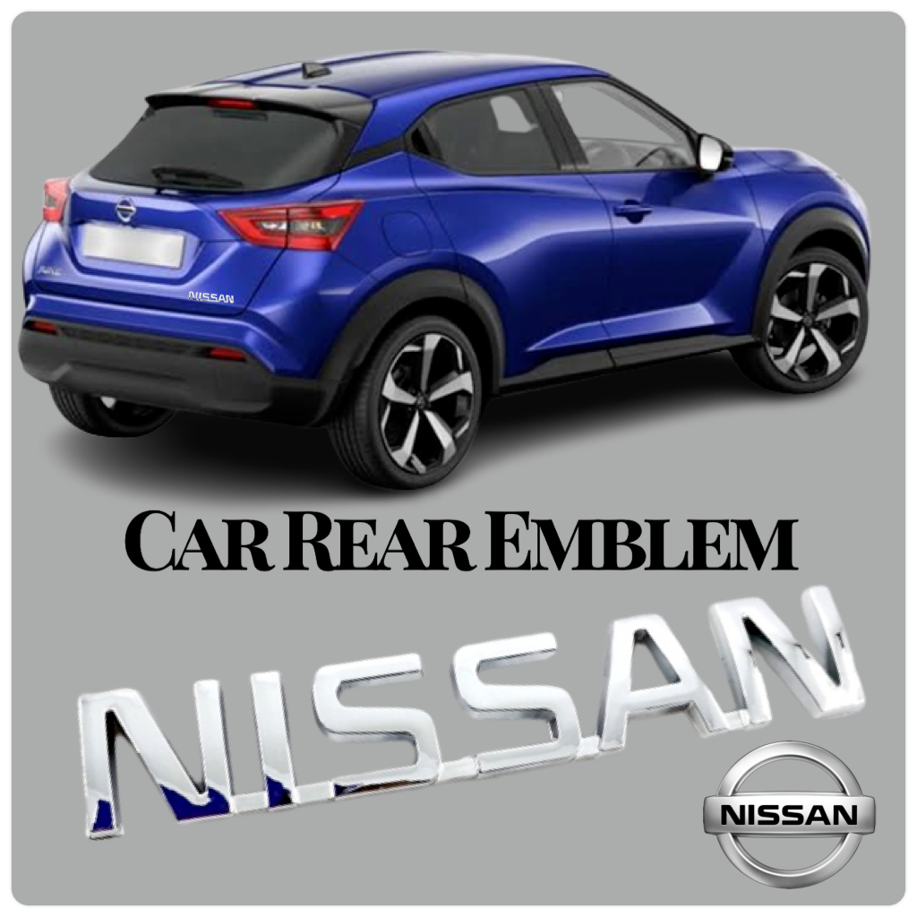 COS 1pcs Nissan Car Rear Trunk Emblem Badge Sticker Decal ABS PLASTIC ...