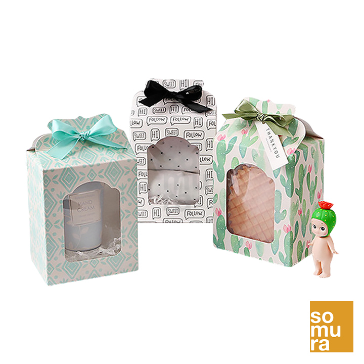 Folding Paper Packaging Gift Box With Window Pastry Box (SSC920 ...