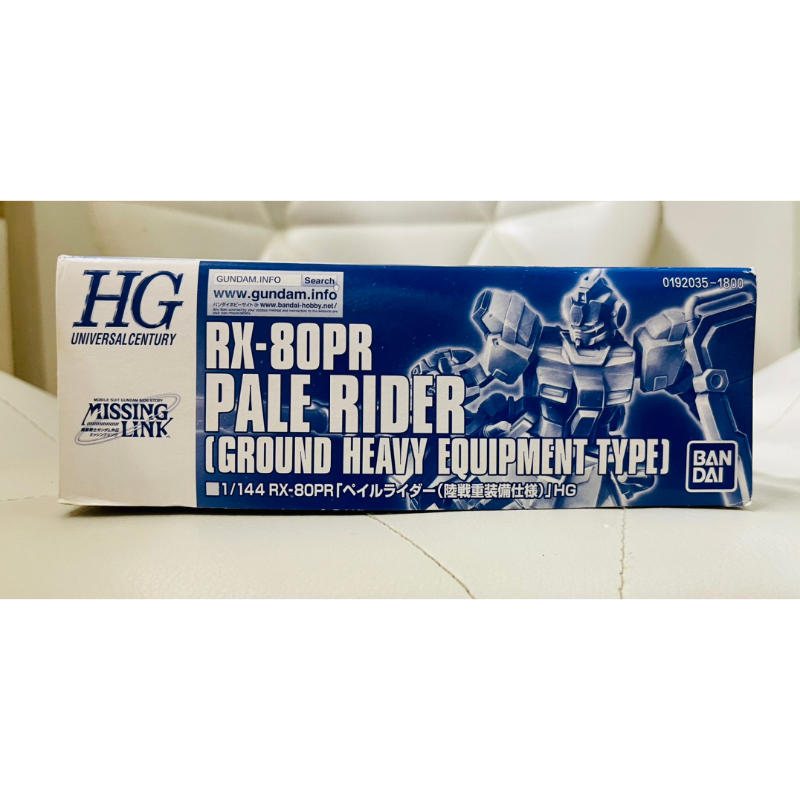 HGUC 1/144 P-Bandai Missing Link RX-80PR Pale Rider (Ground Heavy ...