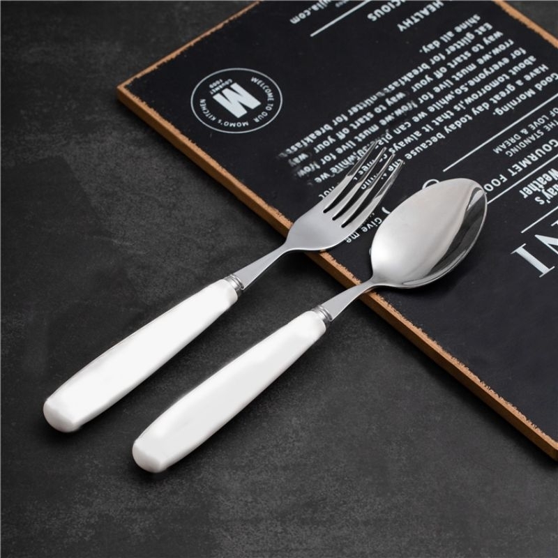 [jwwatch888] stainless steel 2in1 Fork and Spoon Portable Cutlery set ...