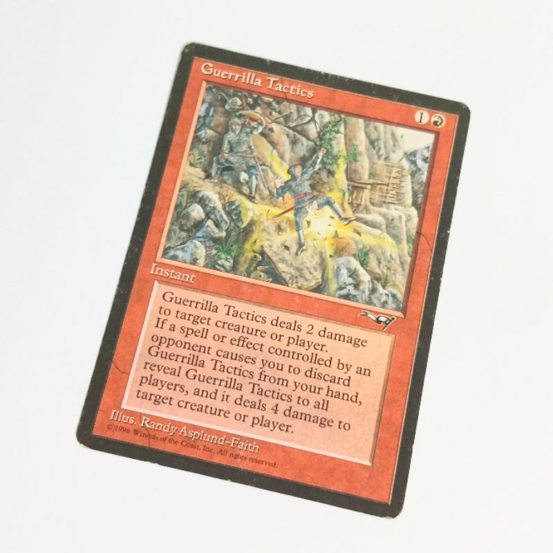 MTG Card GUERRILLA TACTICS Magic the Gathering Trading Card Game Red ...