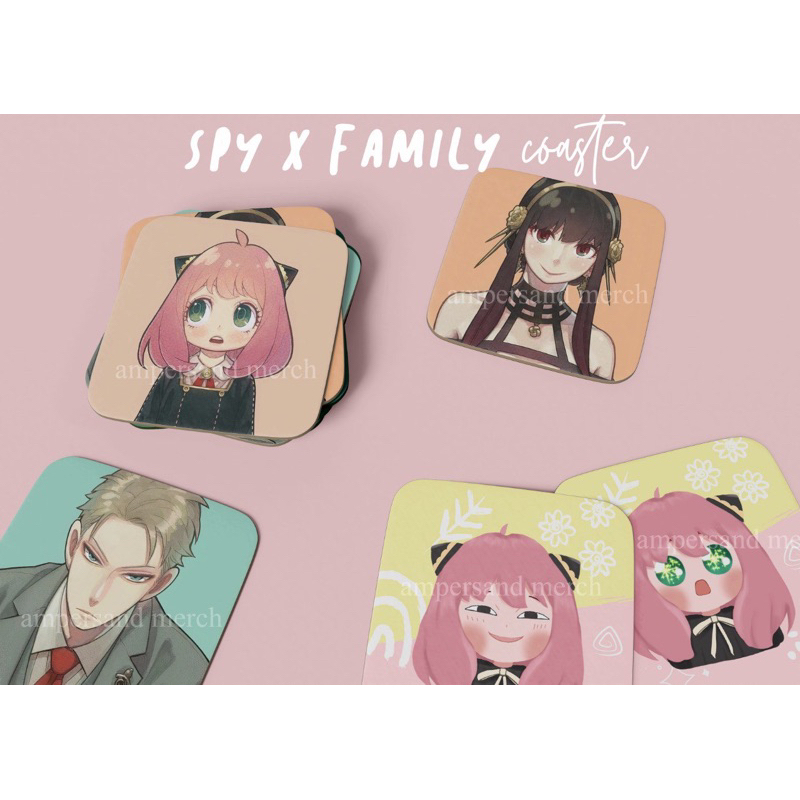 &M x Spy x Family Rubber Coaster | Shopee Philippines