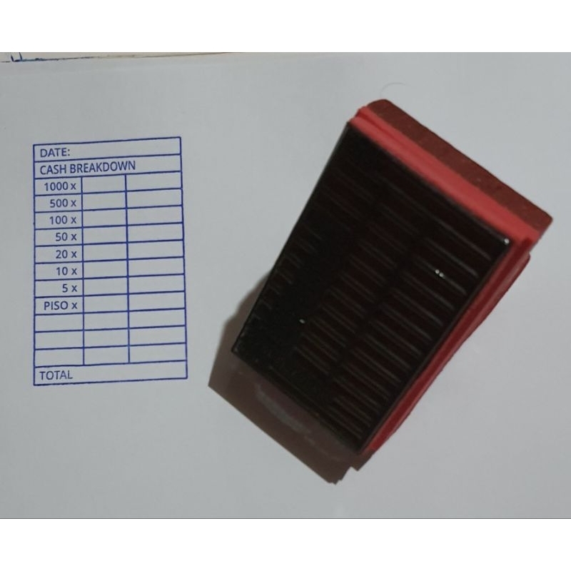 Rubber Stamp Machine Made" CASH BREAK DOWN" | Shopee Philippines