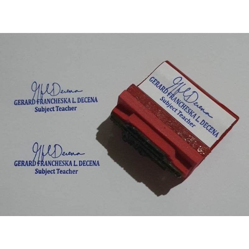 Rubber Stamp Machine Made"NAME/SIGNATURE/POSITION..or..CONTACTno ...
