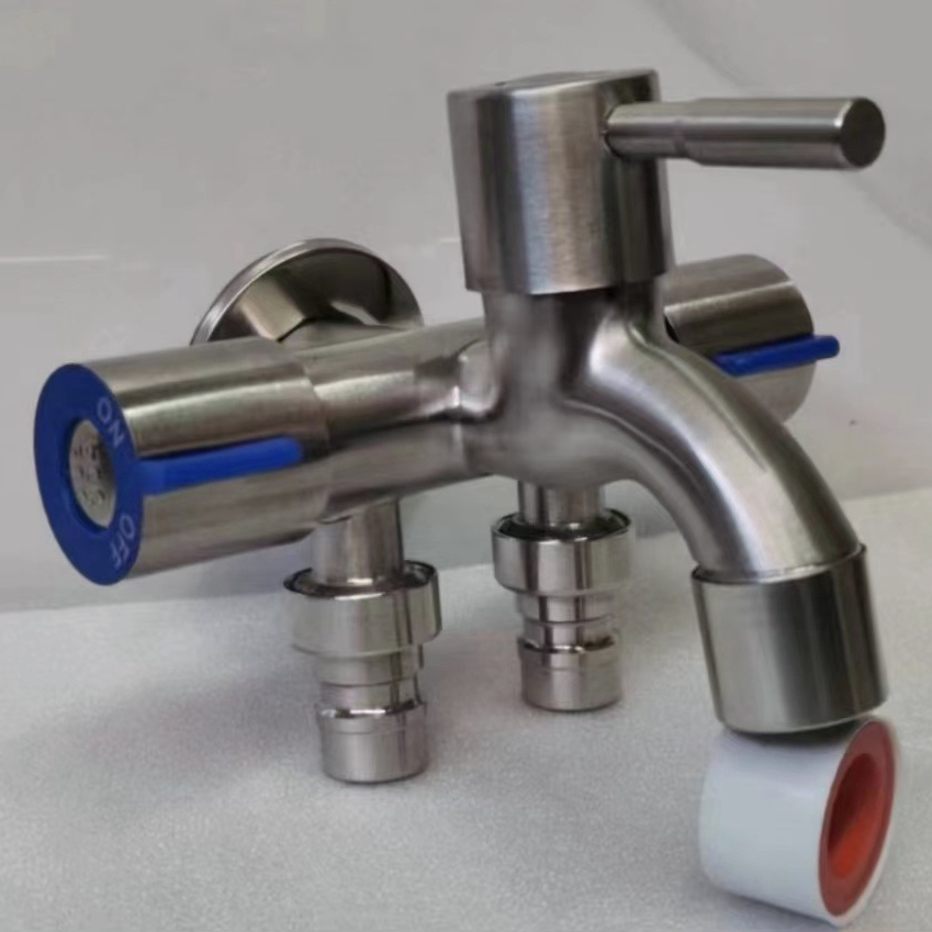 SUS304 Faucet Three Tap Multifunctional Stainless Steel Faucet Three ...