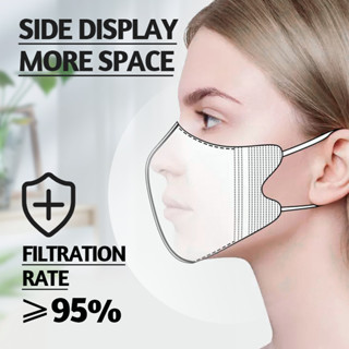 50PCS 5D mask kn95 facemask original disposable butterfly face mask 5 ...