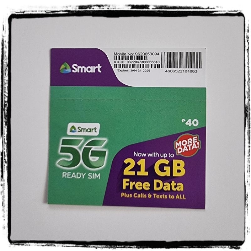 Smart Prepaid 5g Ready sim card | Shopee Philippines