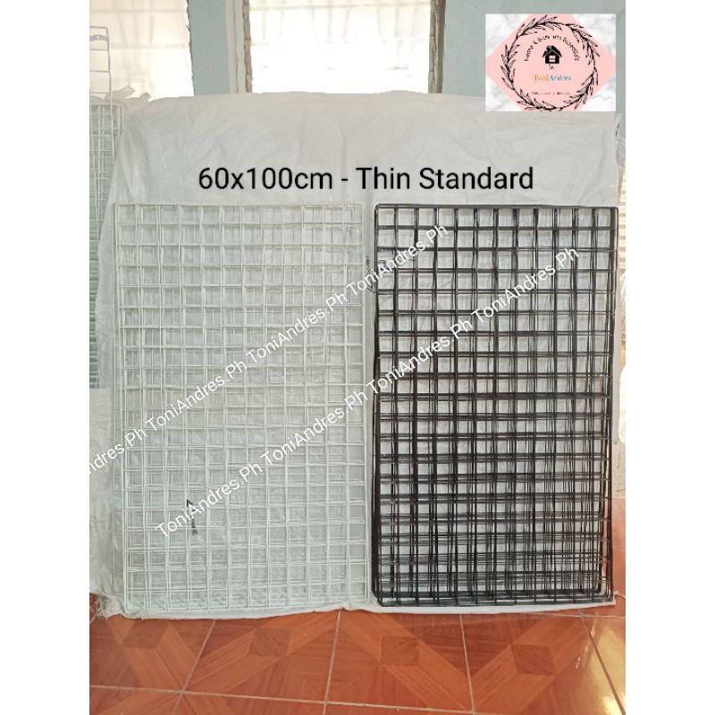 (60x100cm-Thin) Wall Mount Screen Wire Mesh Grid Panel Wall Decoratiom ...
