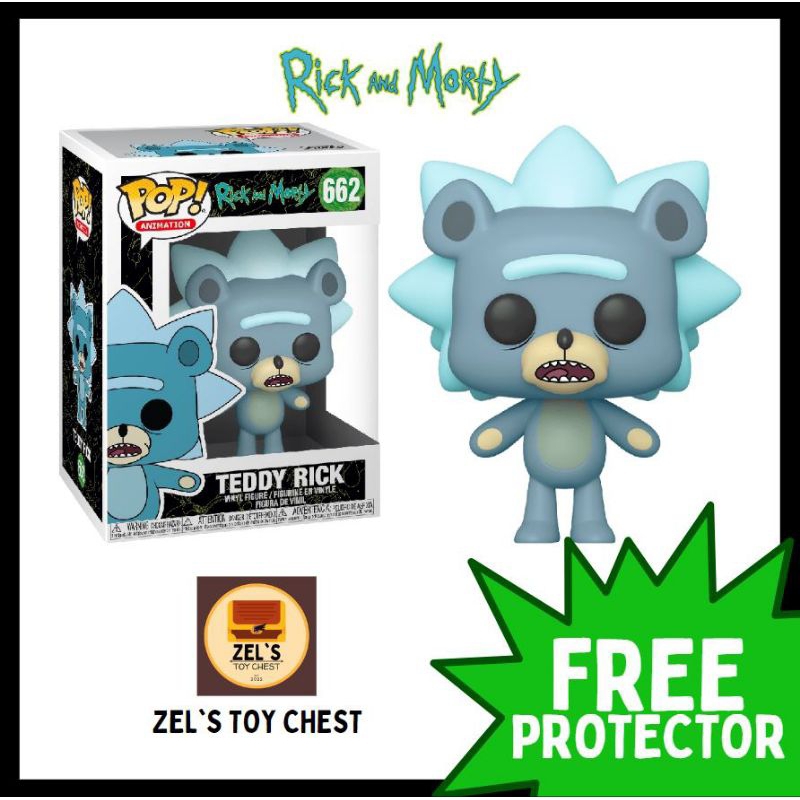 Funko Pop! Rick and Morty: Teddy Rick with Free Protector | Shopee ...