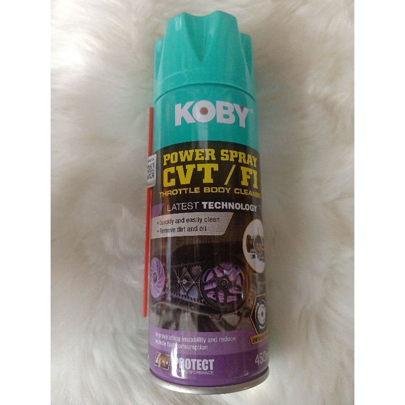 KOBY POWER SPRAY CVT / FI THROTTLE BODY CLEANER 450ML | Shopee Philippines