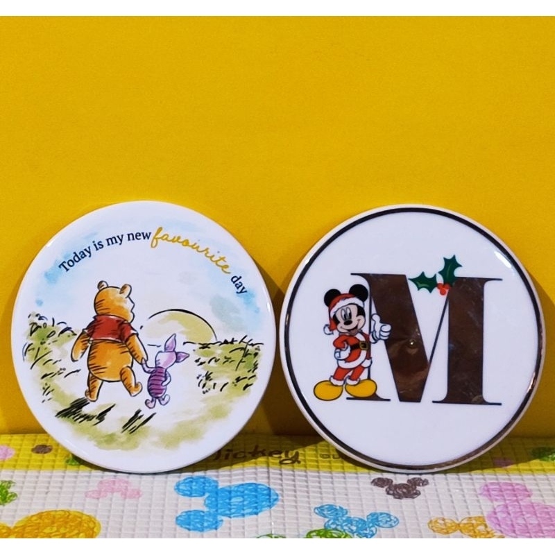 Mickey and Winnie the pooh Ceramic Coaster DISNEY | Shopee Philippines