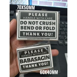 Handle With Care BABASAGIN Stickers | Shopee Philippines