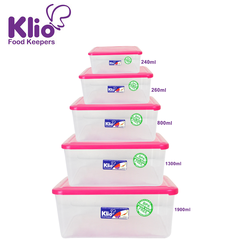 KLIO by Winland Rectangular Stackable Food Keeper Kitchenware Container ...