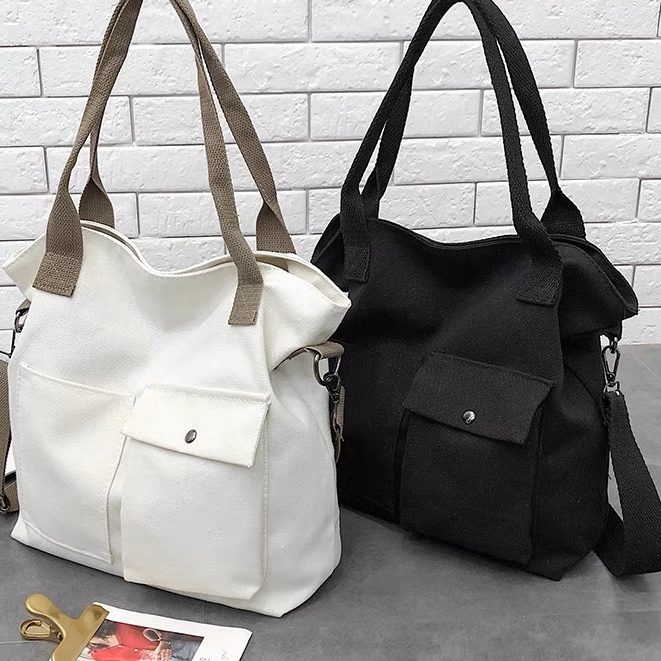 catherine bag#17830 korean fashion canvas shoulder bag for women ...