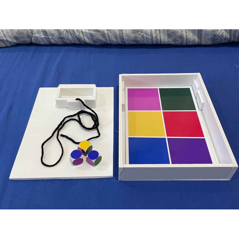 mini color game perya on hand complete set with dice and color board ...