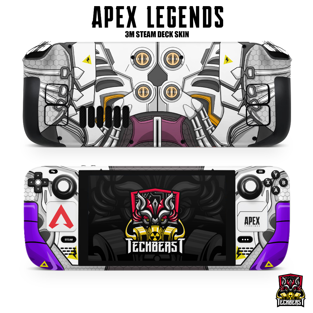 3M Steam Deck Apex Legends Skin Custom Mecha Wrap Vinyl SD Techbeast ...