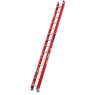 SPENCER USA FIBERGLASS INDUSTRIAL EXTENSION LADDER WITH DOUBLE LOCK 24 ...
