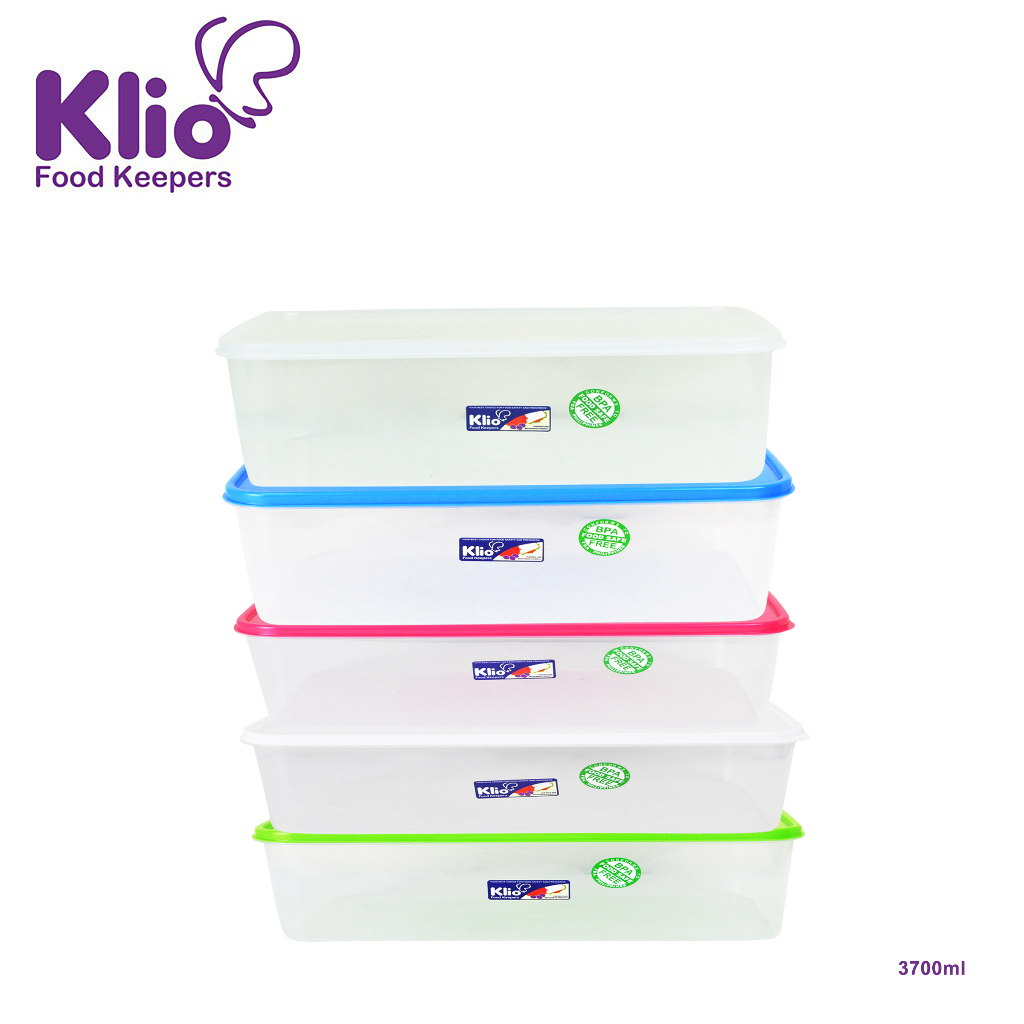 KLIO by Winland 3700ml Bread Loaf Box Stack Food Keeper Plasticware ...