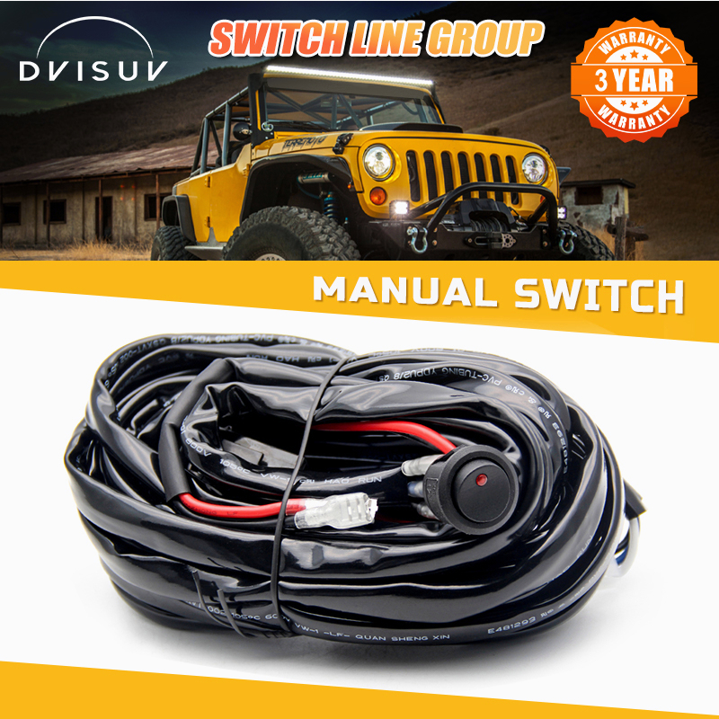 Light Bar Car LED Light Bar Wire 3M 12V 24V 40A Wiring Harness Relay ...
