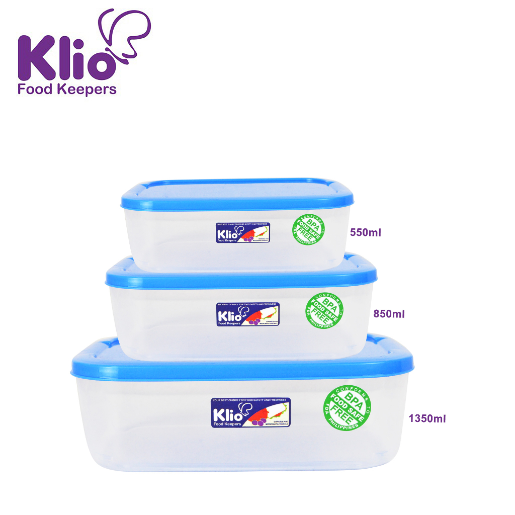 KLIO by Winland Rectangular Stackable Food Keeper Kitchenware Container ...