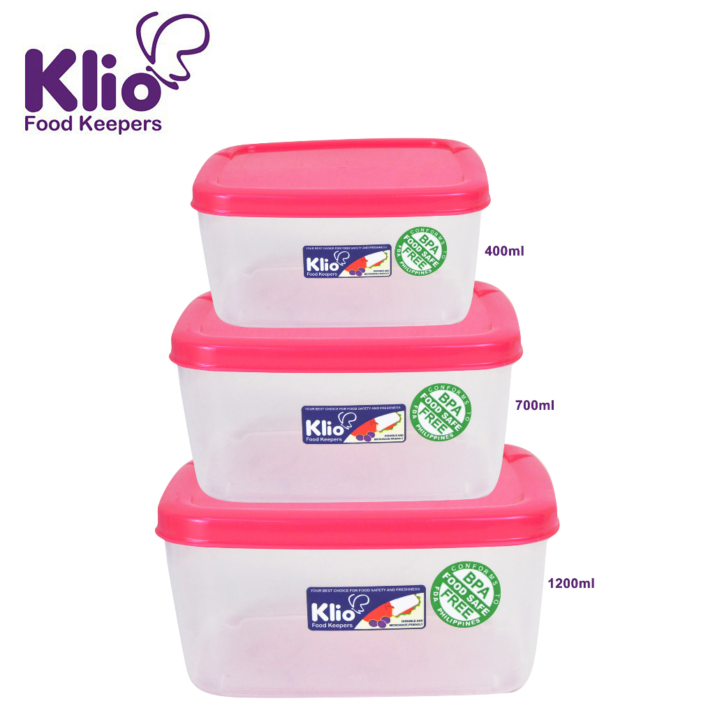 KLIO by Winland Square Stackable Food Keeper Kitchenware Container ...