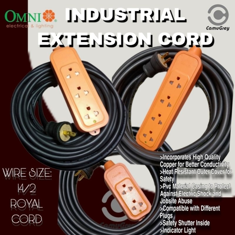 20 INDUSTRIAL EXTENSION CORD | Shopee Philippines