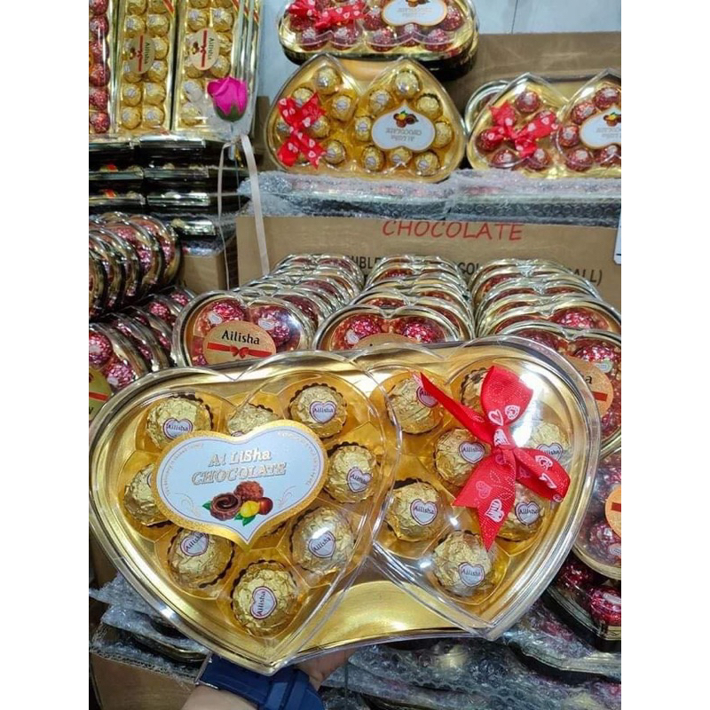 AILISHA CHOCOLATES TWIN HEARTS T16 | Shopee Philippines