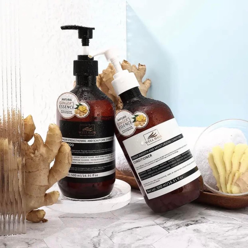 BREMOD Premuim ginger shampoo & ginger conditioner 500ml | Shopee ...