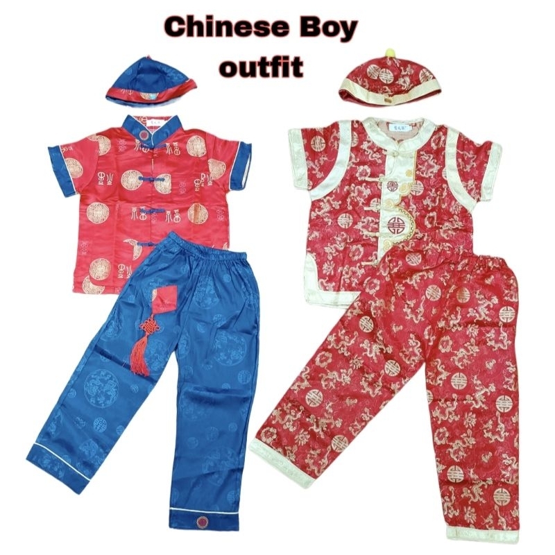 Chinese Cheongsam Set Outfit/costume for boys | Shopee Philippines