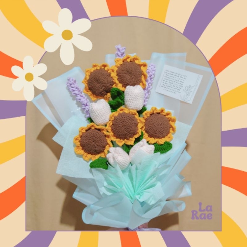 A dozen mix of crochet flowers bouquet | Perfect gift for any occasion ...