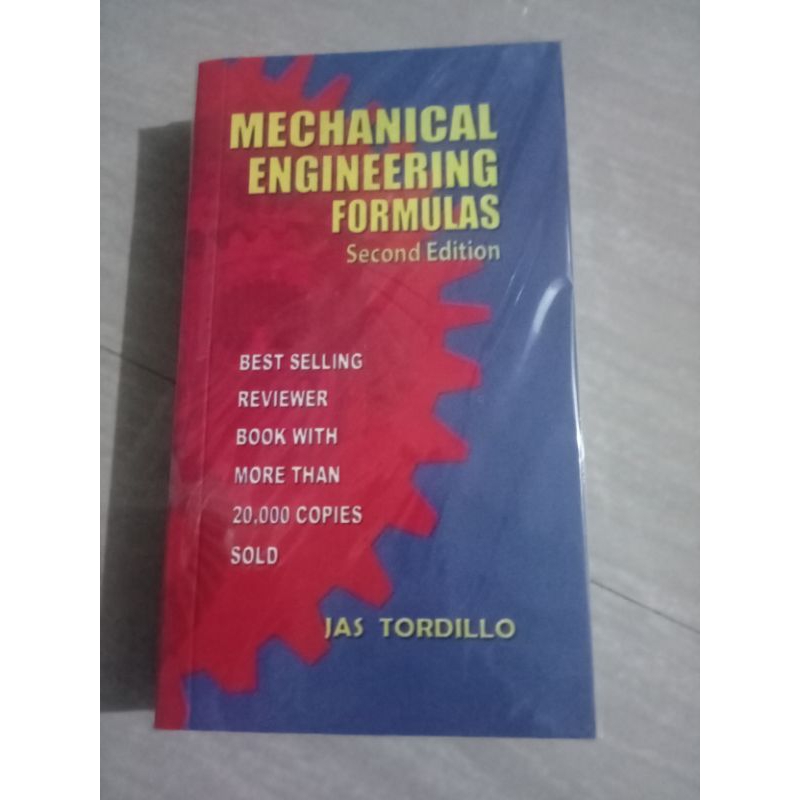mechanical engineering formulas reviewer 2nd edition (Jas Tordillo ...