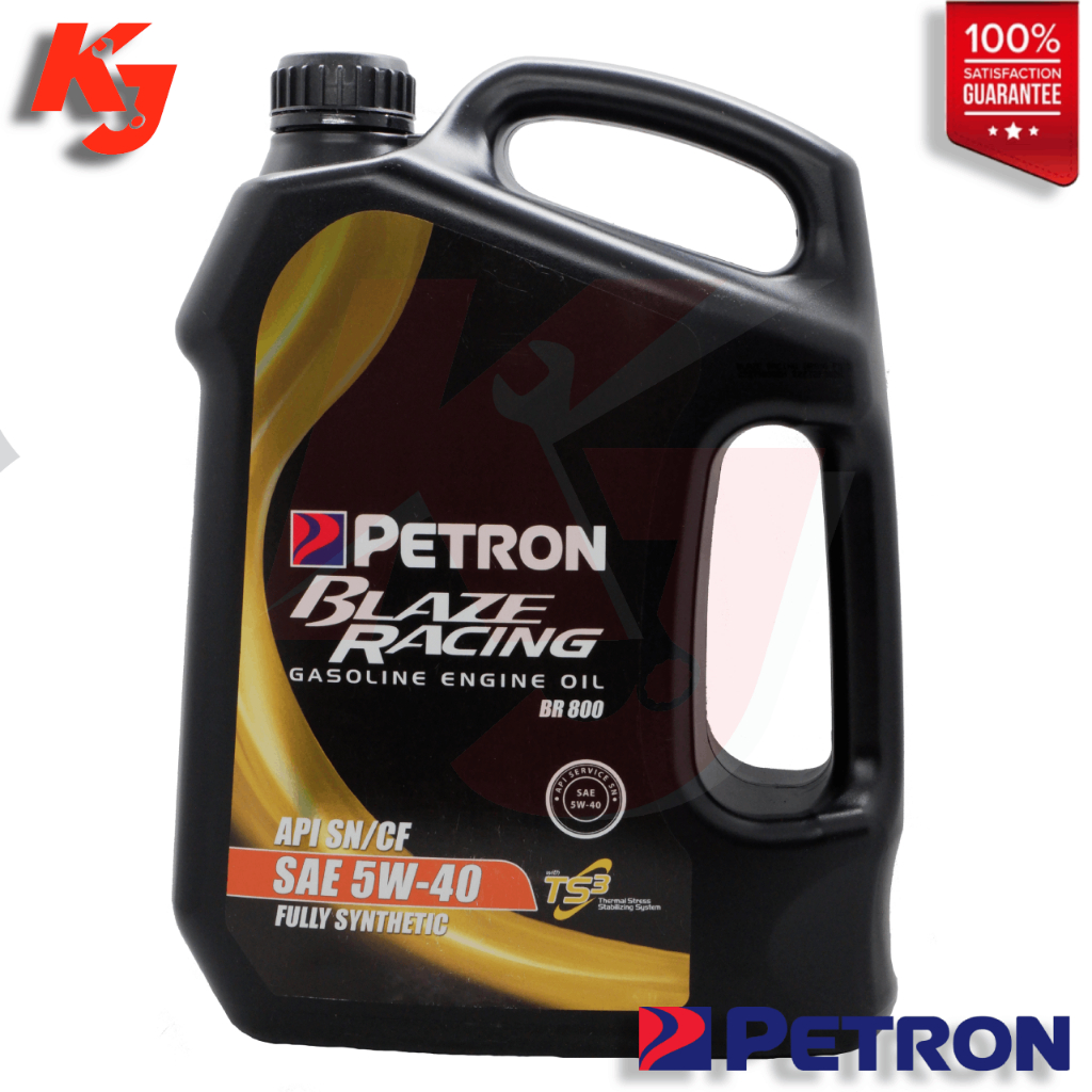 Petron Blaze Racing 800 BR800 5W-40 Fully Synthetic Engine oil 4 Liters ...