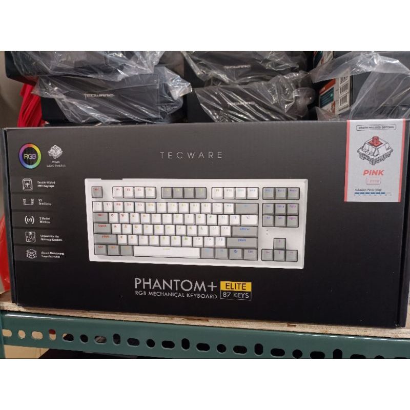 Tecware Phantom+ Elite White 3 mode wireless | Shopee Philippines