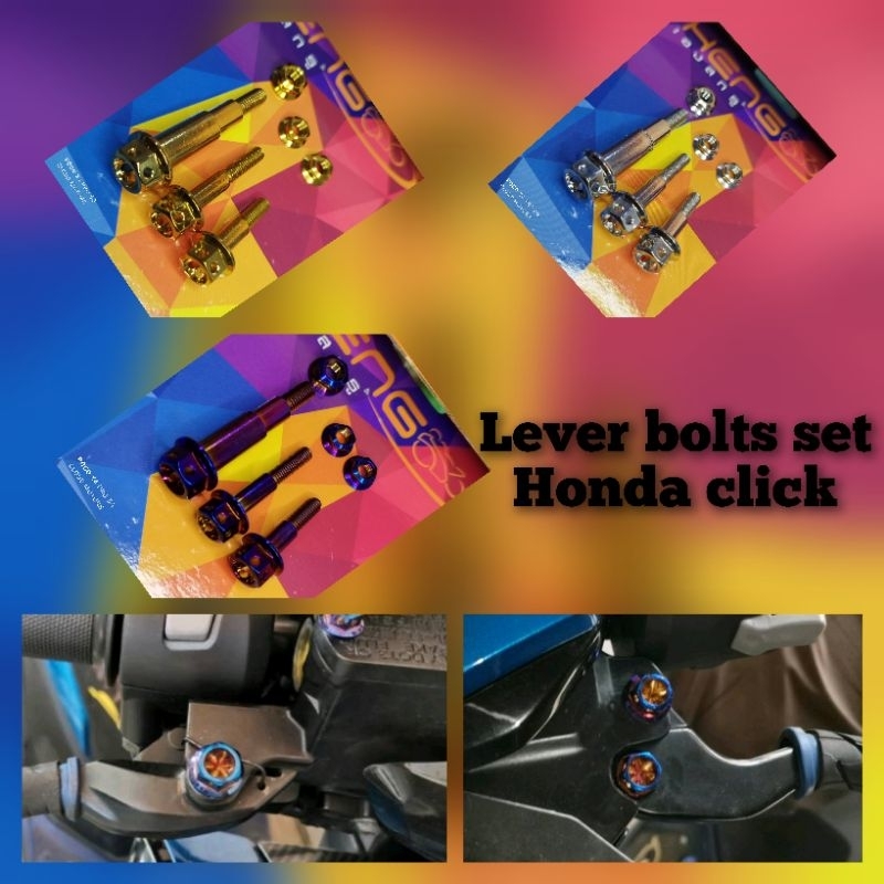 HENG HONDA CLICK 125/150 LEVER BOLT SET | Shopee Philippines