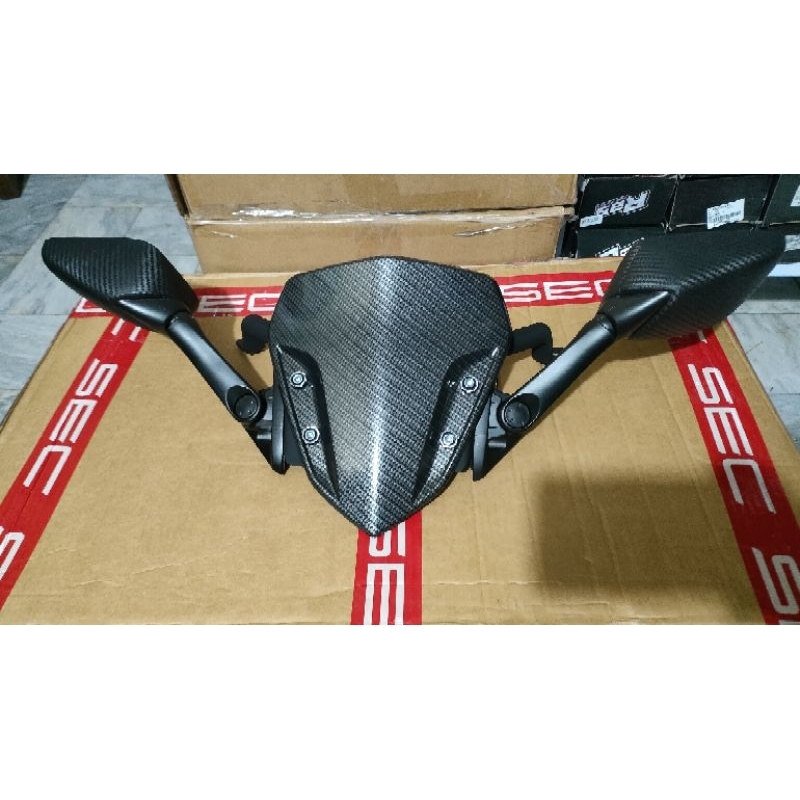 Visor with Bracket & SEC Side mirror | Shopee Philippines