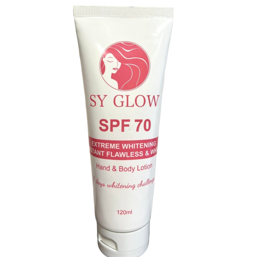 SY GLOW EXTREME WHITENING INSTANT FLAWLESS & WHITE LOTION SPF70 ...
