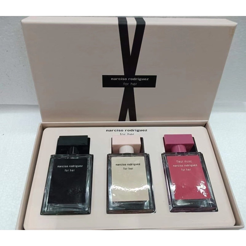 Narciso Rodriguez For Her Miniature Collection 3 in 1 set 30ml | Shopee ...