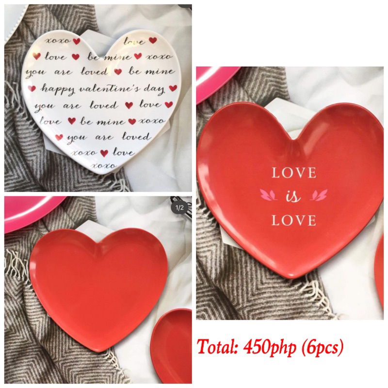 Assorted Heart Melamine Plates | Shopee Philippines