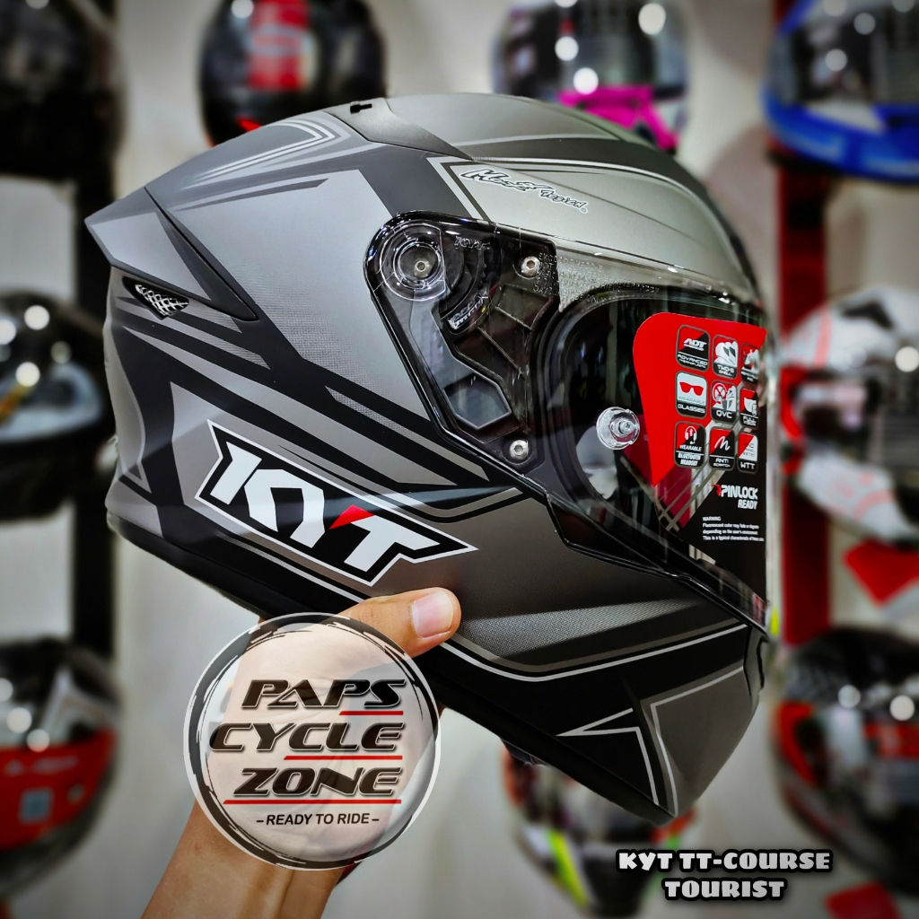 KYT TTC TOURIST GRAY HELMET | Shopee Philippines