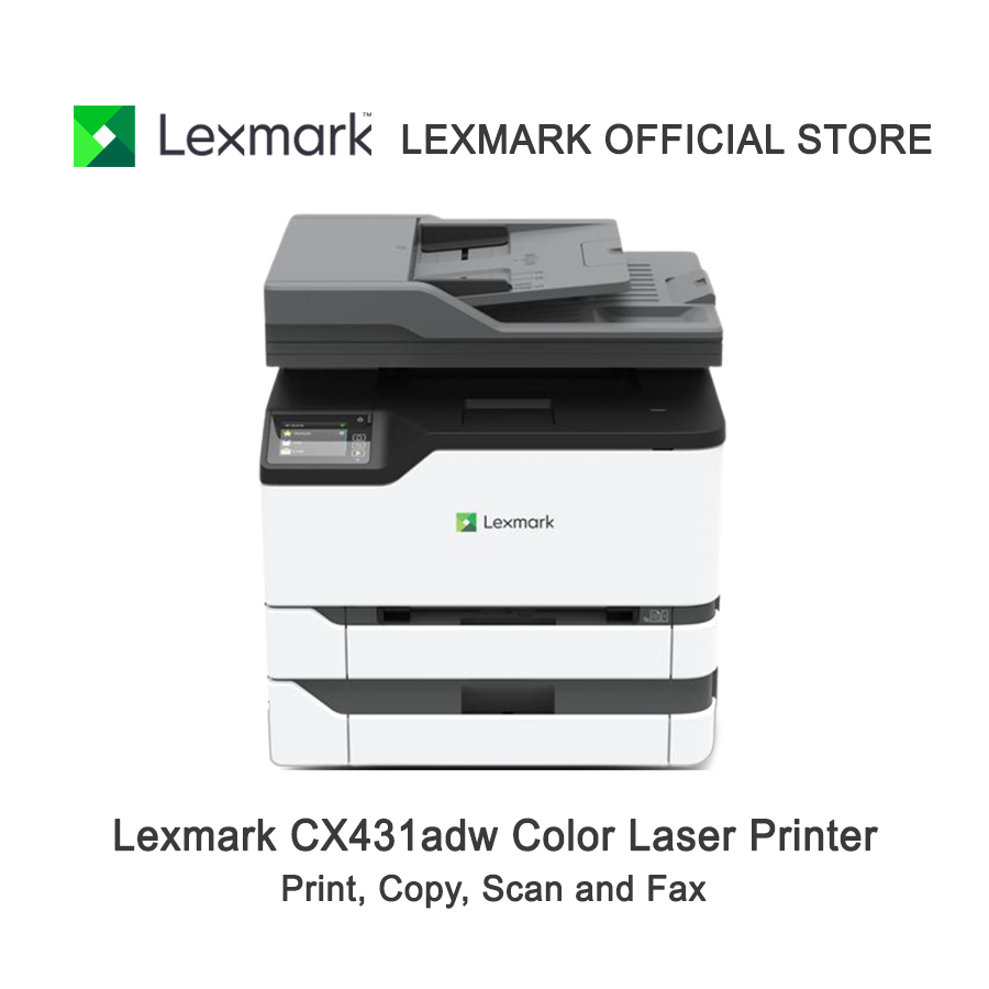 Lexmark CX431adw Color Laser Printer- Print, Copy, Scan and Fax ...