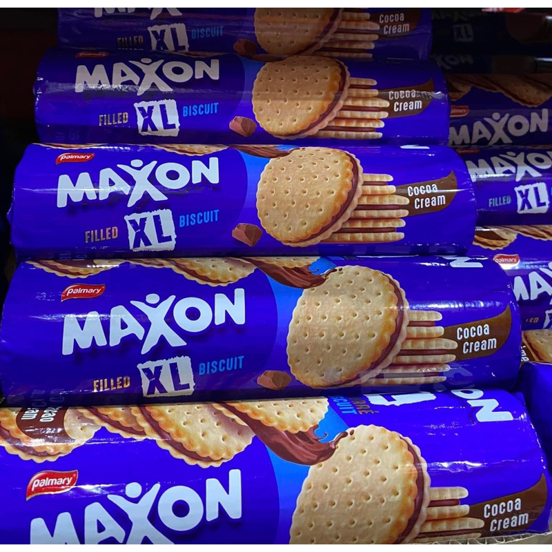 Palmary Maxon Biscuit Xl Filled With 35% Cocoa Cream 420g | Shopee ...