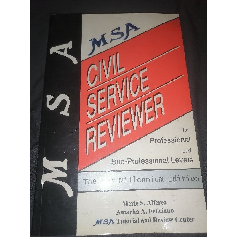 Msa. Civil Service Reviewer for Professional and Sub-Professional ...