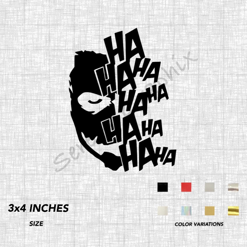 Joker Face Sticker v2 - Waterproof Cut Out Sticker | Shopee Philippines
