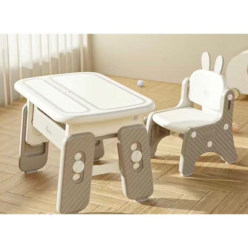 Multifunctional Study Table Drawing Table Adjustable Height with Bunny ...