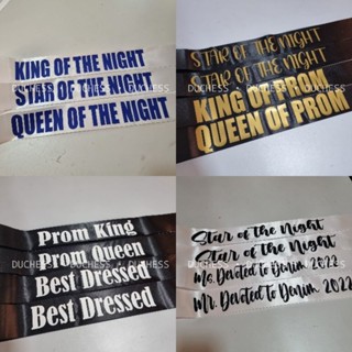 Customized Awards Sash Pageant Sash Best Dressed Sash Star of the Night ...