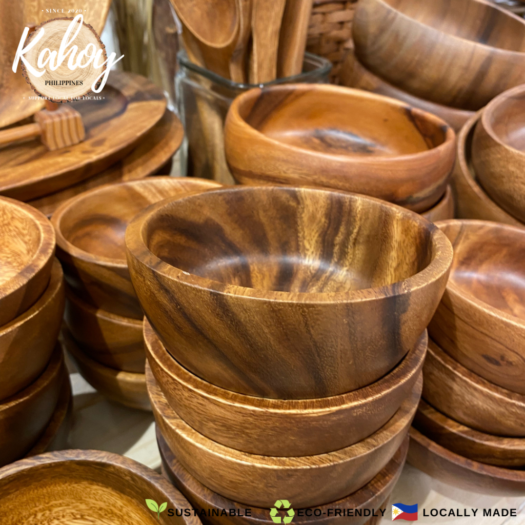 Kahoy Acacia Wooden Soup Bowl/ Small Rice bowl (5x5x2.5 inches ...