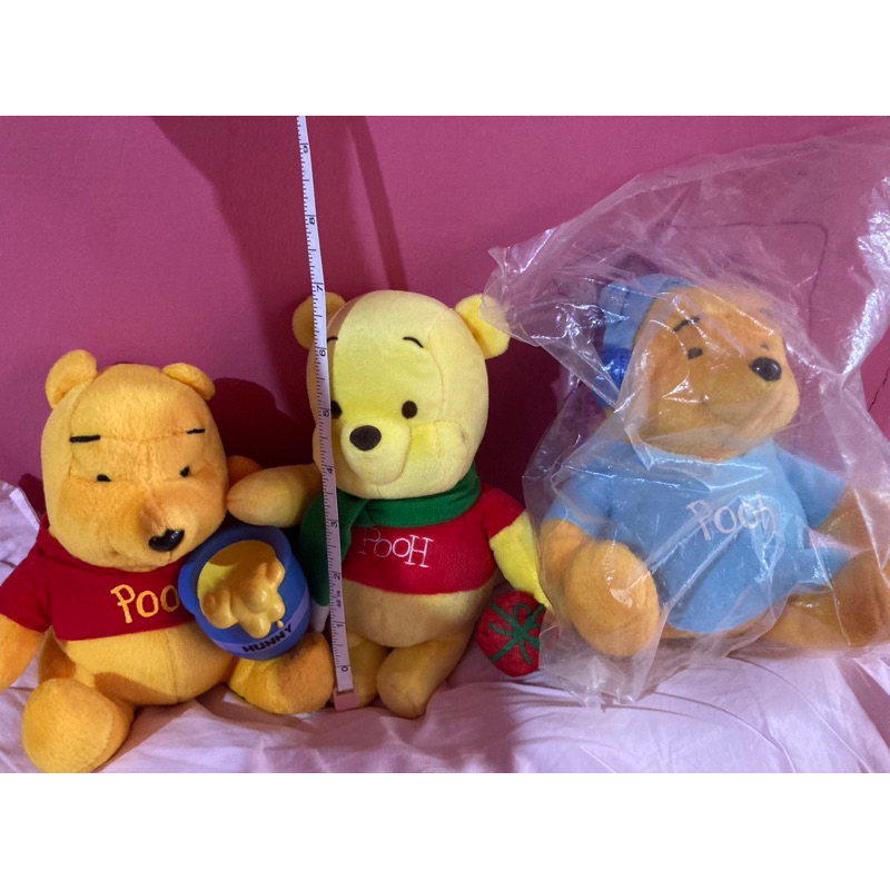 Winnie the pooh plushies sold as set 3 pieces | Shopee Philippines