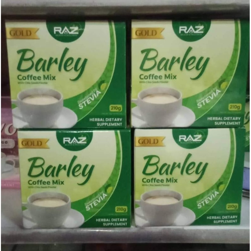Raz barley coffee with chia seeds10sachets per box | Shopee Philippines