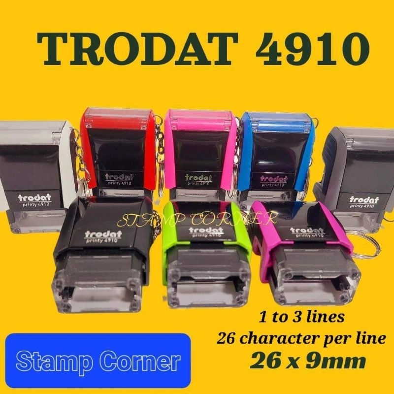 PERSONALIZED STAMP TRODAT 4910/FREE LAYOUT...C.O.D. | Shopee Philippines